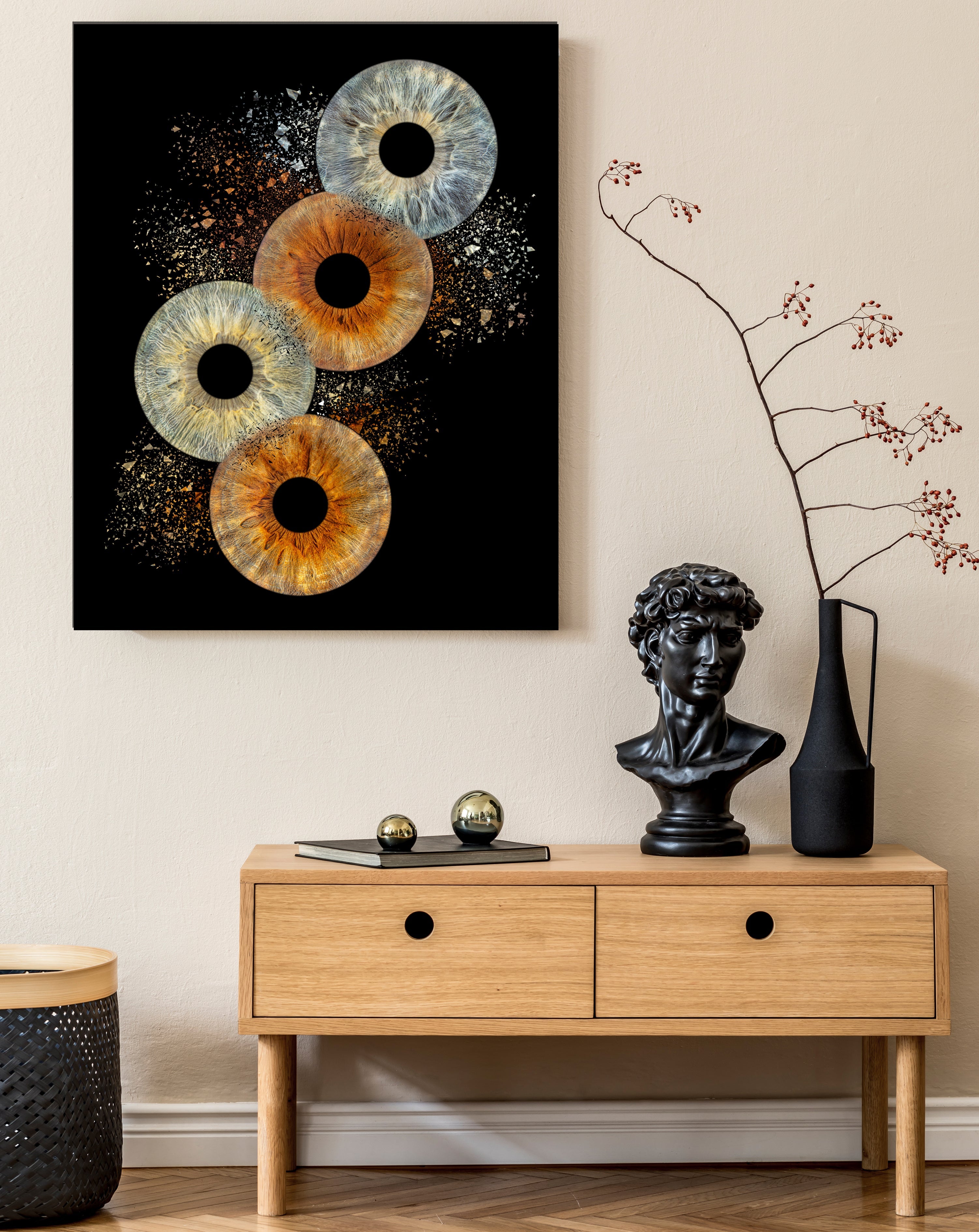4 persoons Collision Iris Foto Artwork Museumglas – IrisArtwork